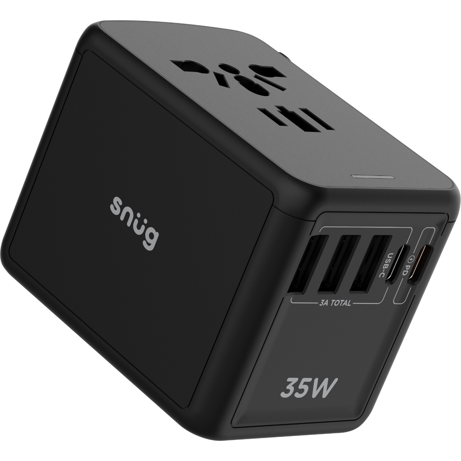 SNUG 5 Port Universal Travel Adapter - 35W - The Cell C Guy